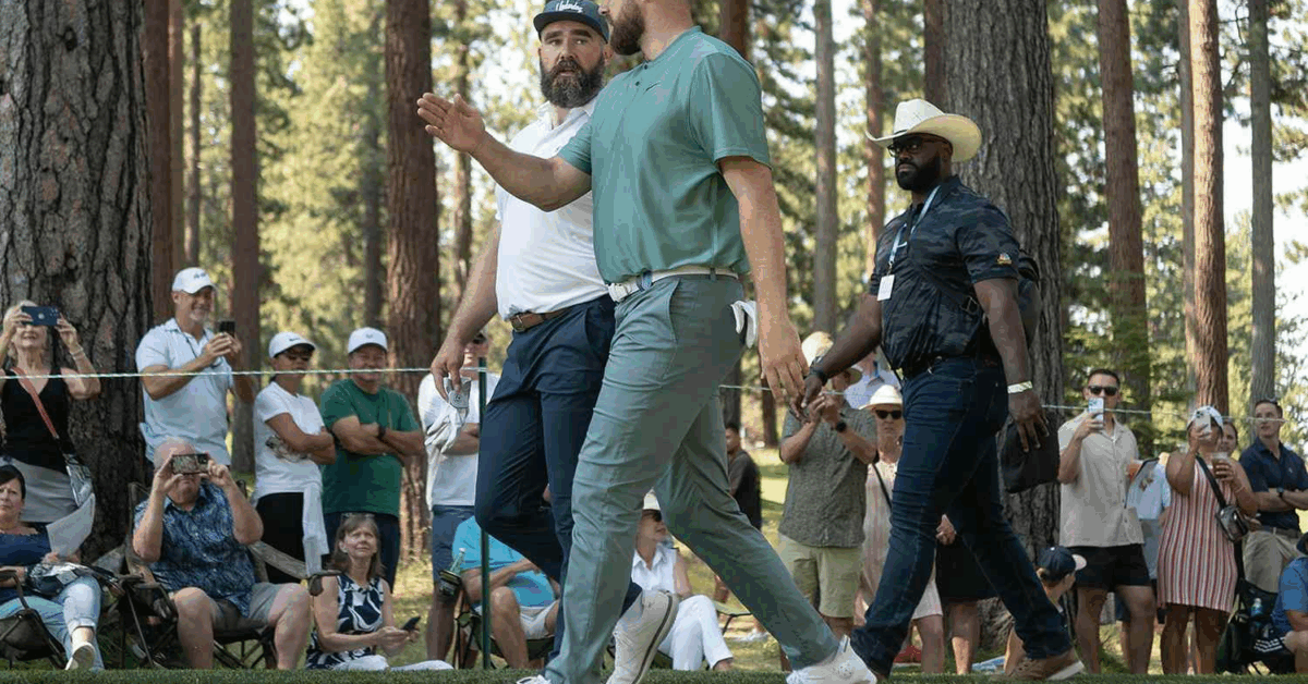 Jason and Travis Kelce Startled by Bear Encounter on Golf Course During ...