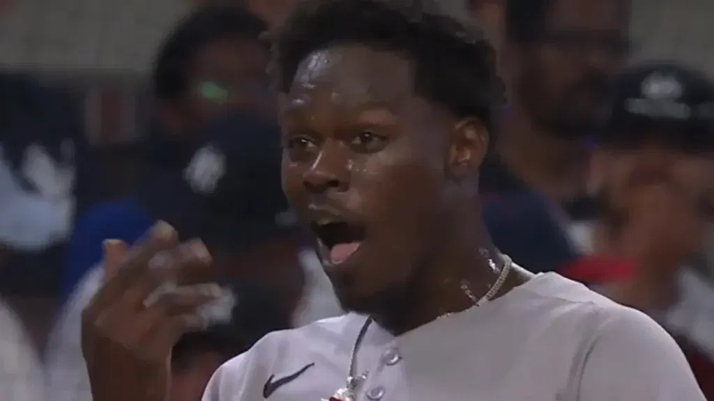 Jazz Chisholm in Fiery Dugout Clash with Braves Coach Eddie Perez ...