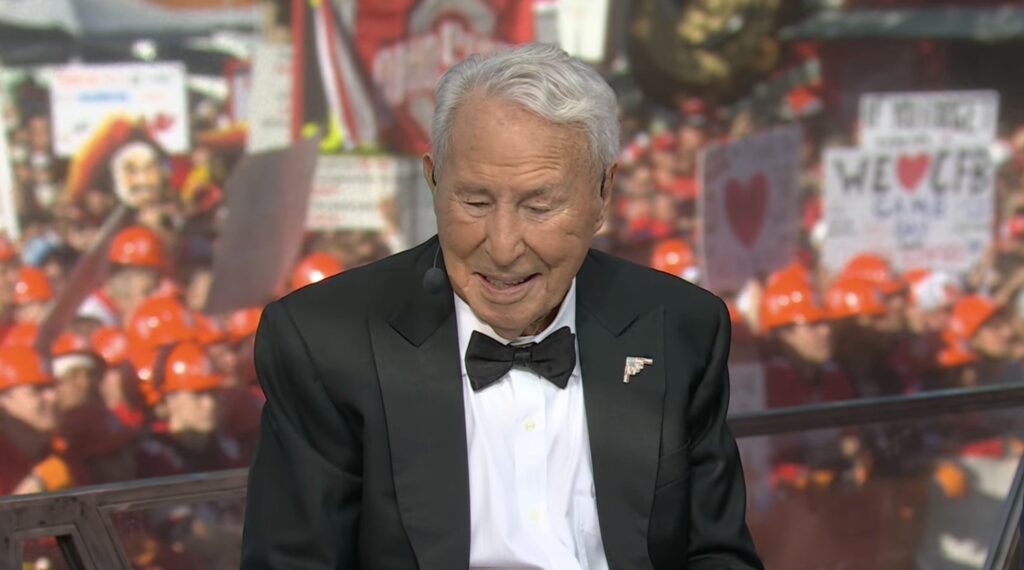 Lee Corso Bids Emotional Farewell as Fans, Ryan Day, and ESPN Crew ...