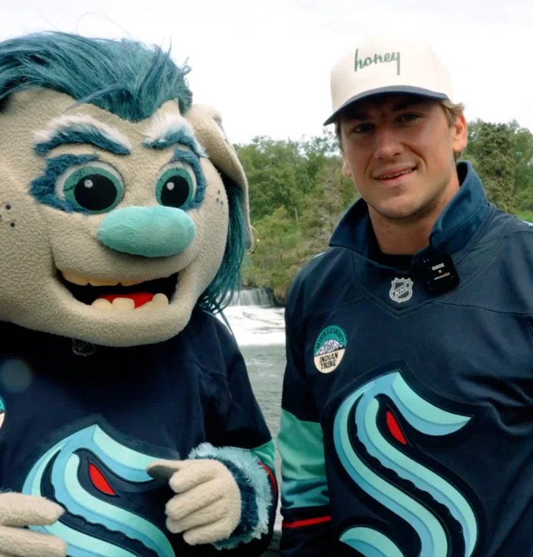 NHL Player and Mascot Have Wild Run-In with Charging Bear During Alaska ...