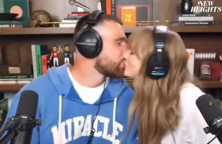 Watch Taylor Swift and Travis Kelce End PDA-Filled ‘New Heights’ Episode on a Sweet Note - TMSPN