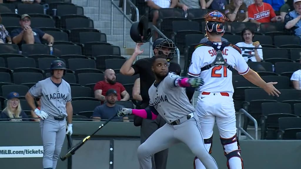 Mariners’ Victor Robles Erupts, Hurls Bat Toward Mound After Taking Hit ...