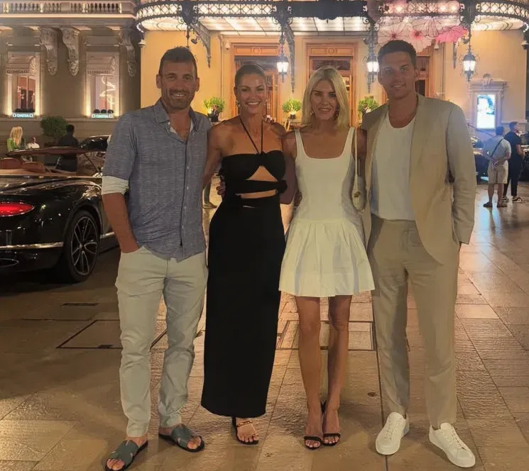 Erin Andrews Stuns in Sleek Black “Offseason” Dress Alongside Husband Jarret Stoll - TMSPN