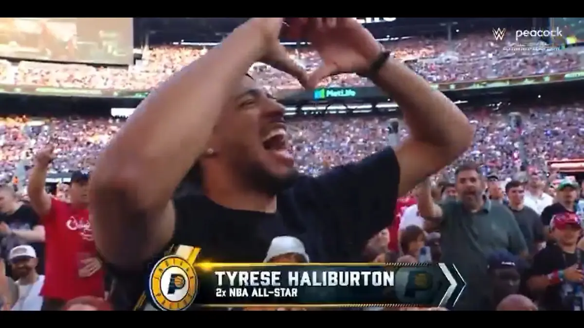 Tyrese Haliburton Trolls Knicks Fans During Wild SummerSlam Appearance ...