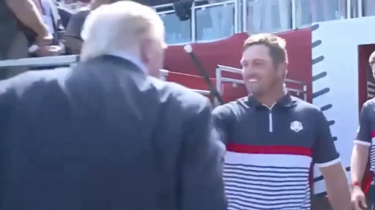 Bryson DeChambeau Beams with Excitement After Spotting Donald Trump at ...