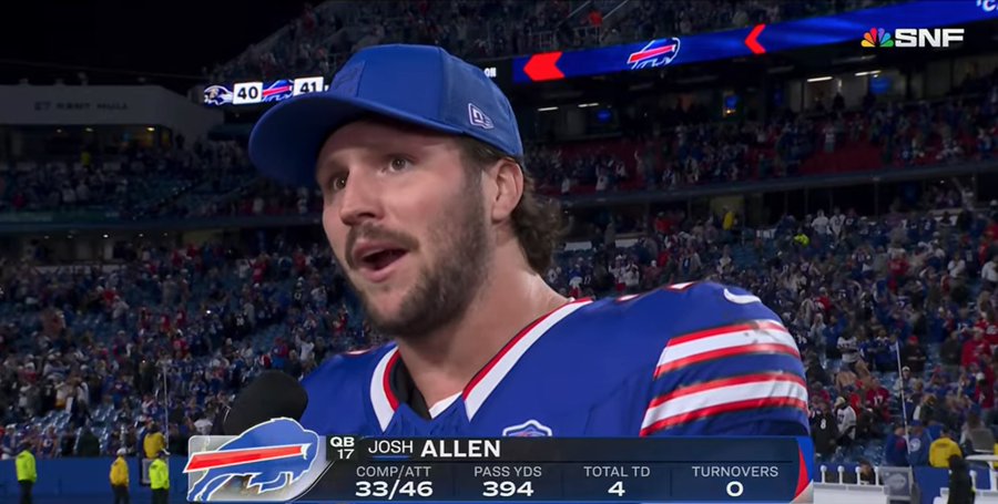 Josh Allen Sends Sharp Reminder to Bills Fans Who Left Early Before ...
