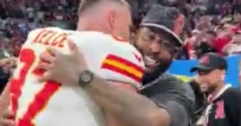 Travis Kelce Shares Sideline Moment With Odell Beckham Jr. and Neymar ...