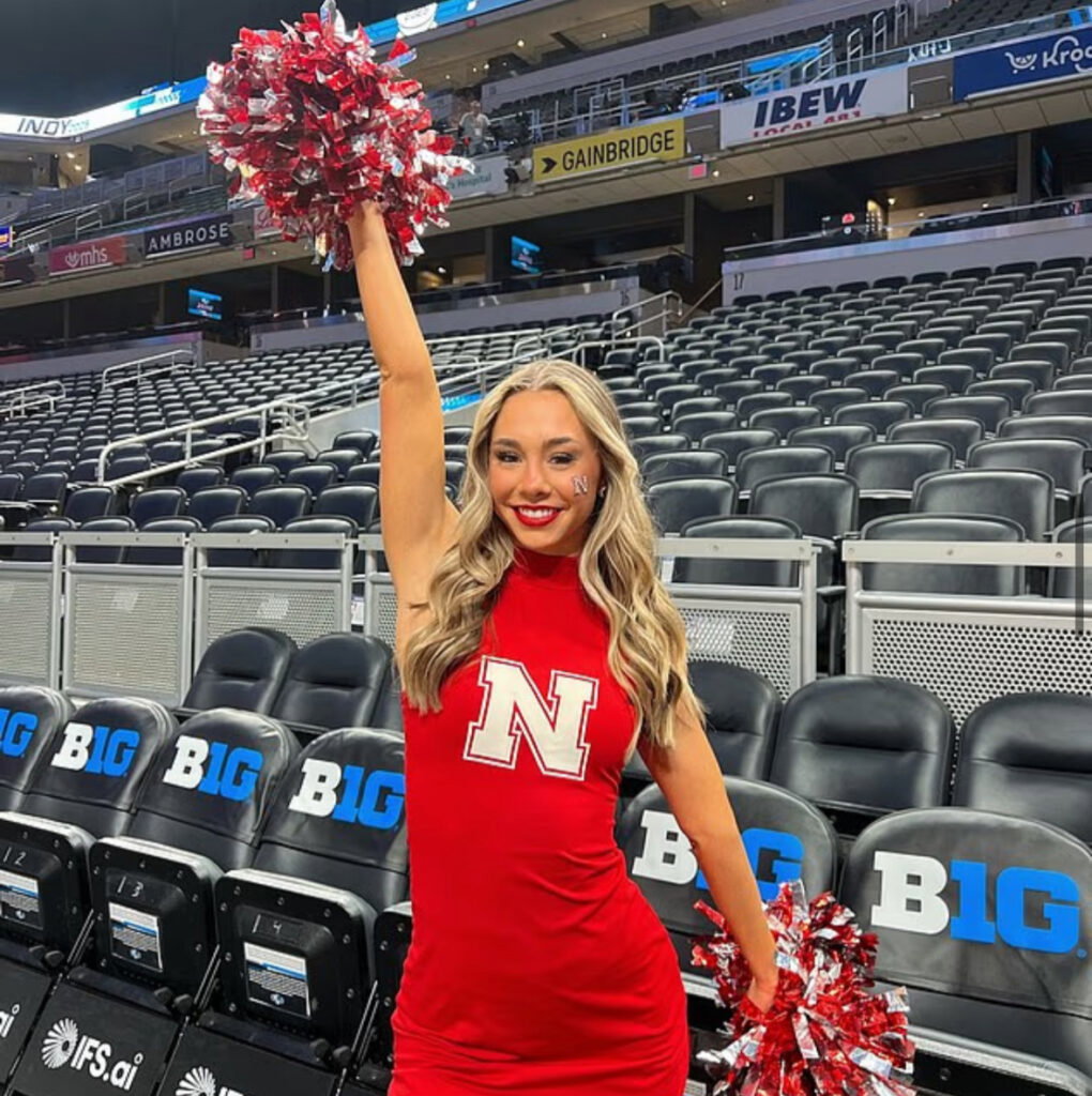 Nebraska Tight End Steals Spotlight, Proposes to Cheerleader Girlfriend ...