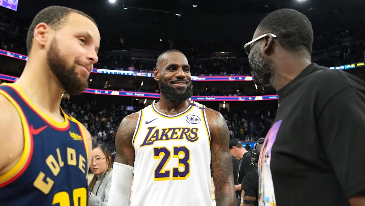 Draymond Green and LeBron James Party With Legendary Warriors Superfan - TMSPN