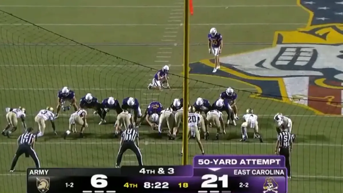 East Carolina Pulls Off Brilliant Fake Field Goal for Touchdown - TMSPN