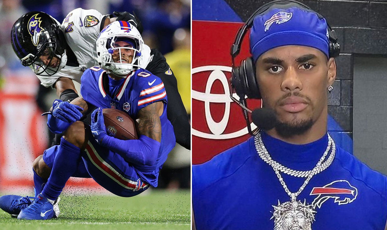 Bills’ Keon Coleman Turns Heads With Flashy Diamond-Encrusted Christ ...
