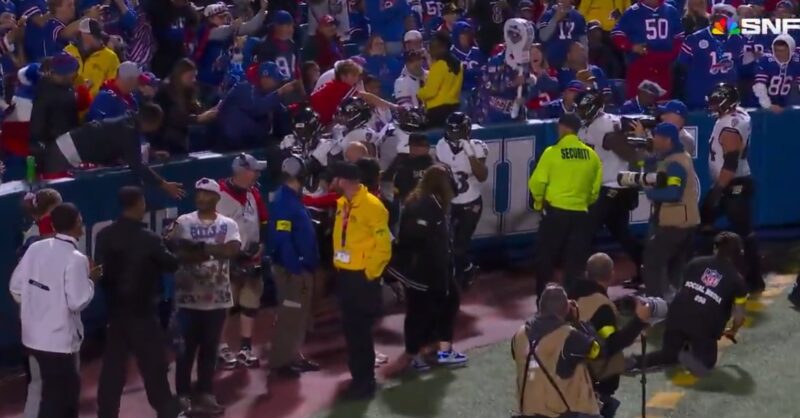 Lamar Jackson Addresses Sideline Altercation With Bills Fan - TMSPN