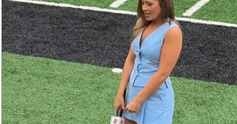 ESPN Reporter Goes Viral After Sideline Dance Caught Moments Before ...