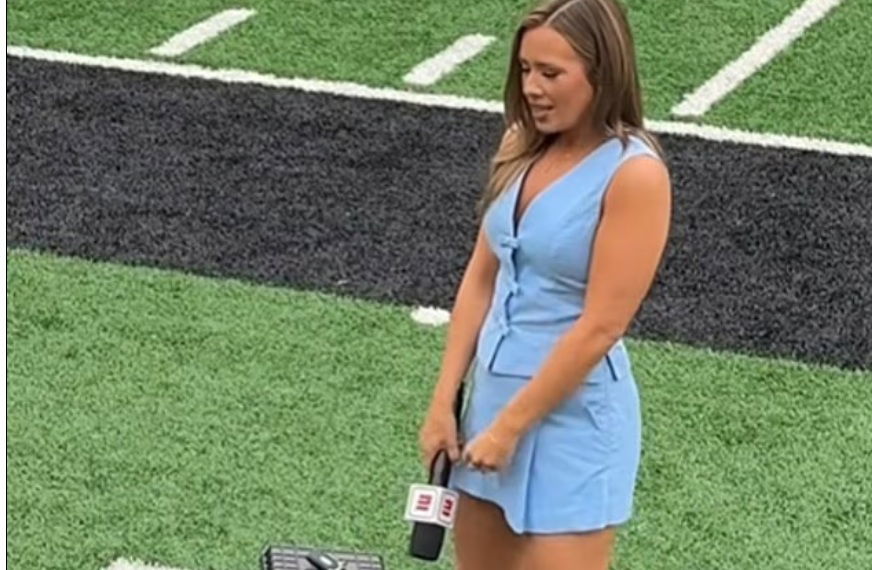 ESPN Reporter Goes Viral After Sideline Dance Caught Moments Before ...