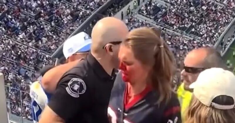 Texans Fan Left Bloodied After Chaos Erupts in Los Angeles During NFL ...