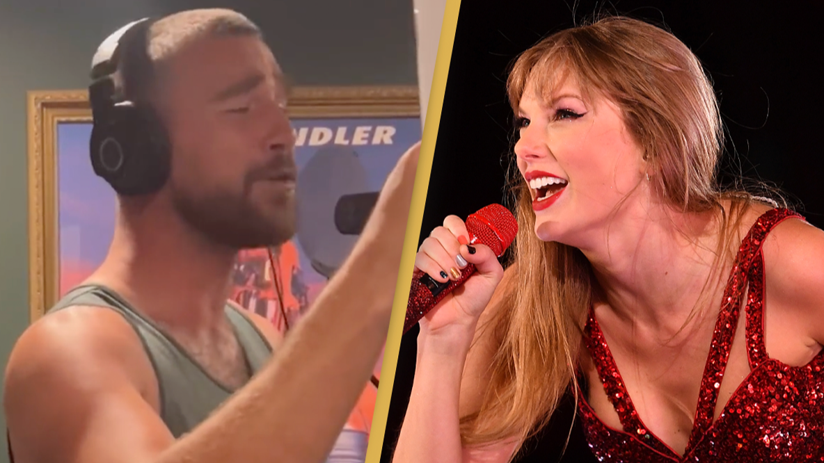 Travis Kelce Spins Taylor Swift Tracks in Surprise ‘Tight Ends ...