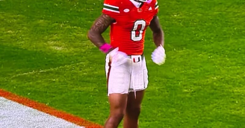 Miami College Football Player’s Extremely Short Game Pants Spark Debate ...