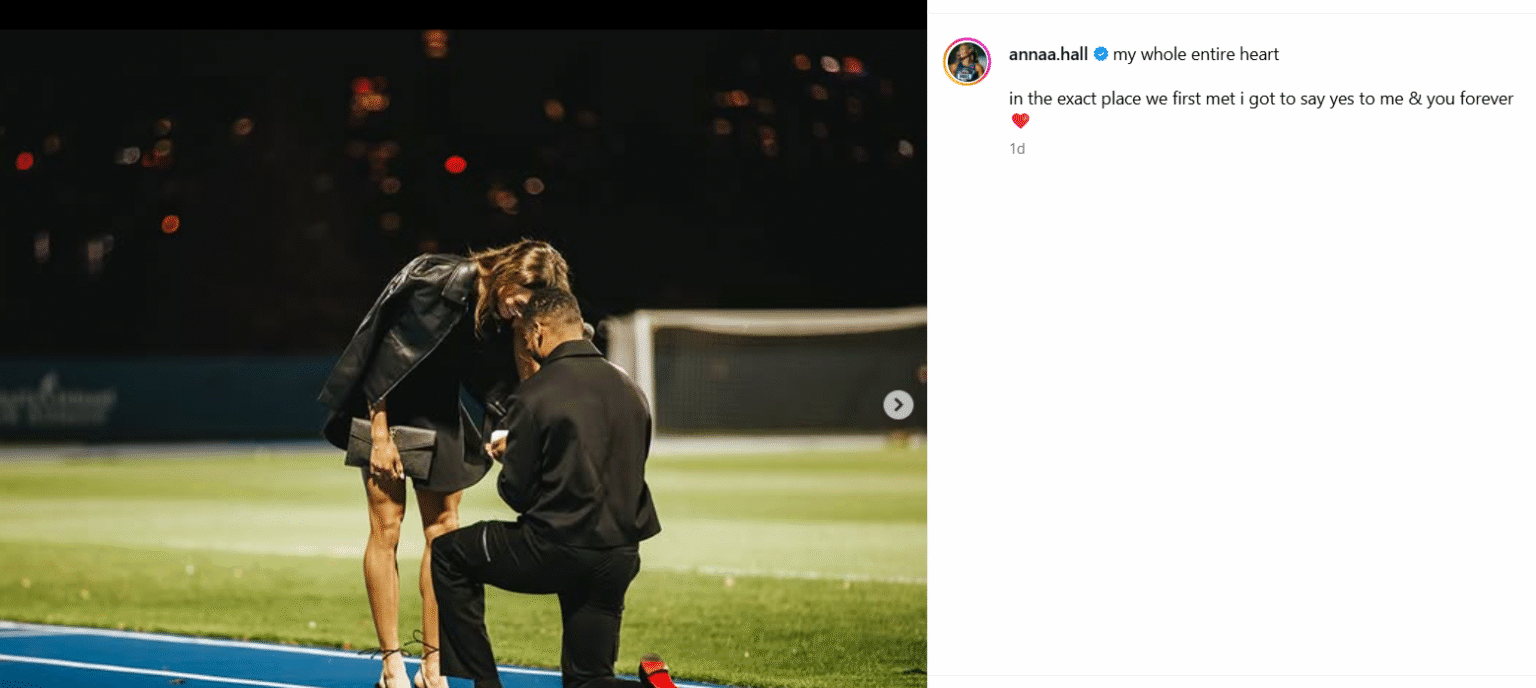 Giants Wide Receiver Announces Engagement to Track Star - TMSPN