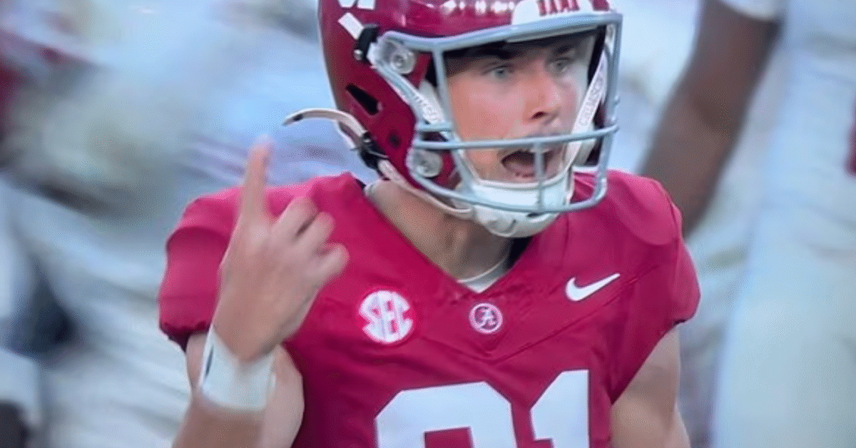 Furious Alabama Kicker Conor Talty Rages at Teammate After Costly ...