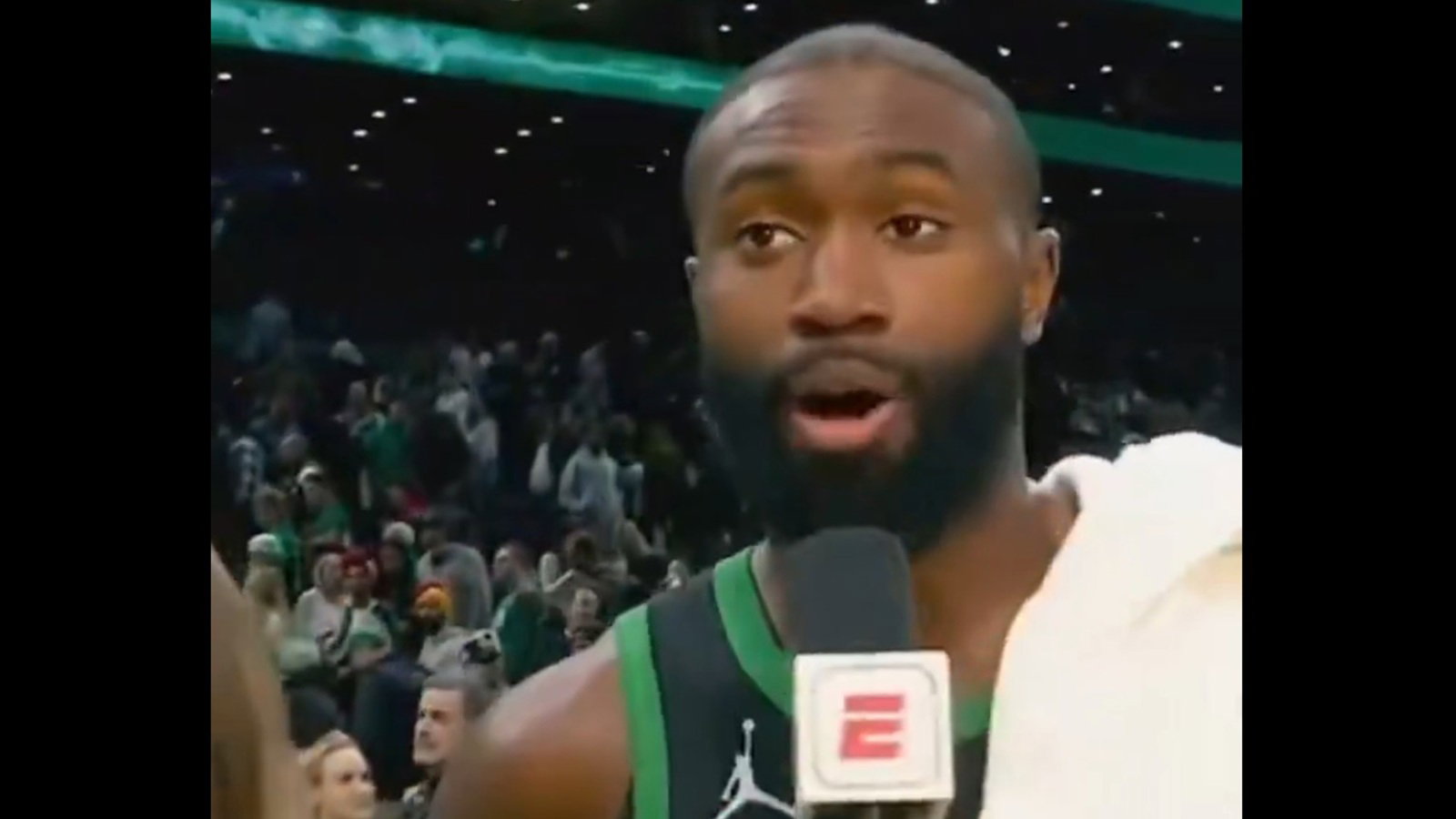 Jaylen Brown Lets an F-Bomb Slip During ESPN Interview Following ...