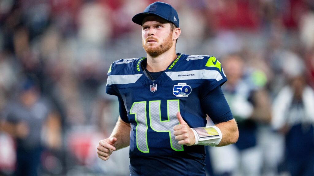 Seahawks Player Blasts Sam Darnold Critics with Explicit Message - TMSPN
