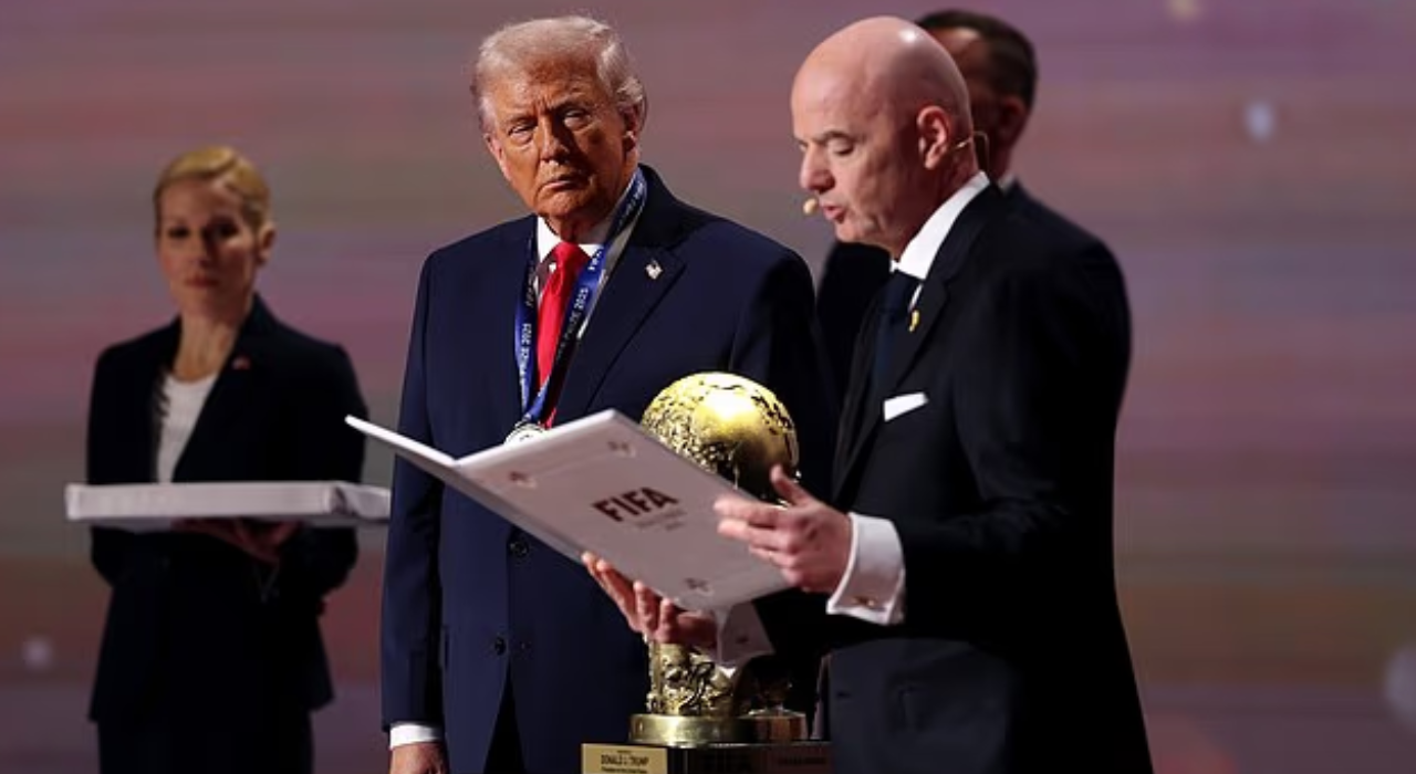 Donald Trump Places Medal on Himself After Receiving FIFA Peace Prize ...