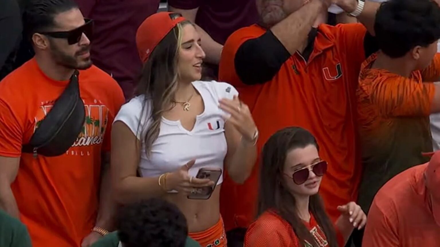 Miami Influencer Abella Danger Turns Heads in Hurricanes Gear After Ole ...
