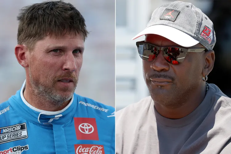 Denny Hamlin Breaks Down in Court While Michael Jordan Looks On - TMSPN