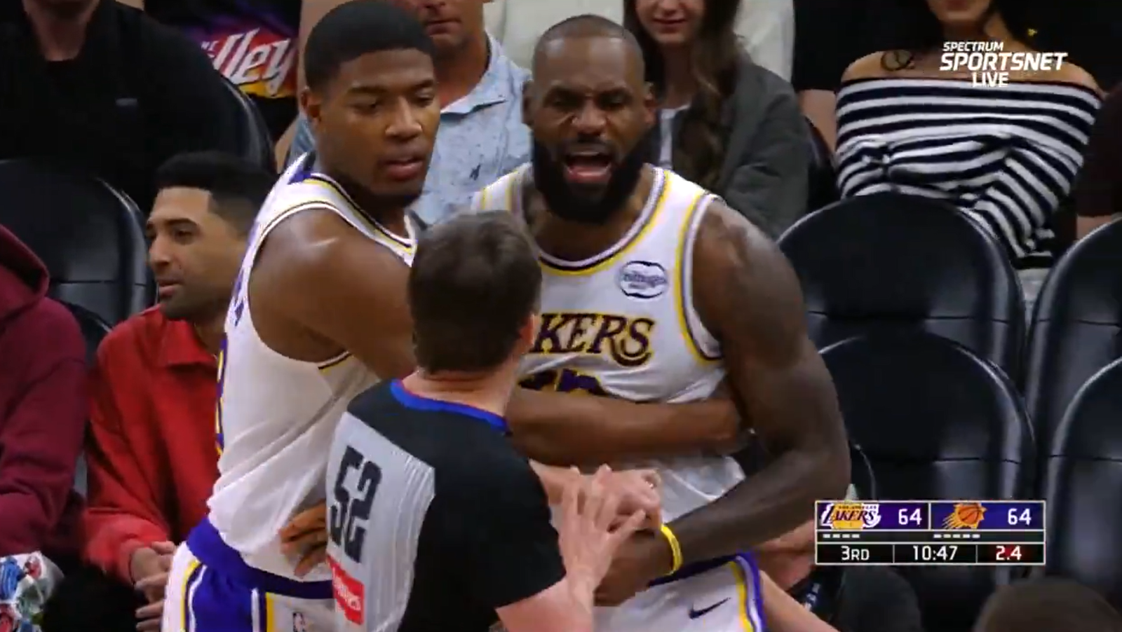 LeBron James Loses It: Furious Lakers Legend Grabs Referee During Wild ...