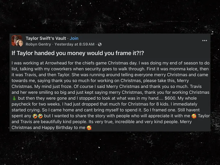 Taylor Swift Supporter Turns Massive Chiefs Game Tip Into A Keepsake ...