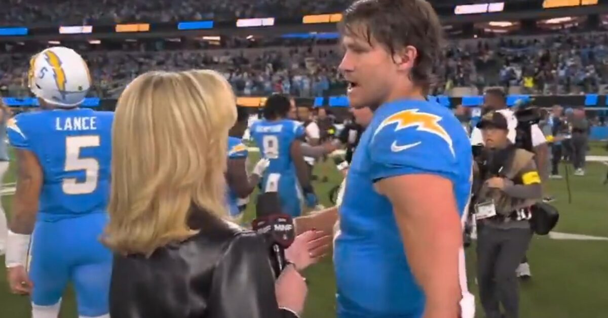 Justin Herbert Shares Awkward Postgame Moment with Laura Rutledge After ...