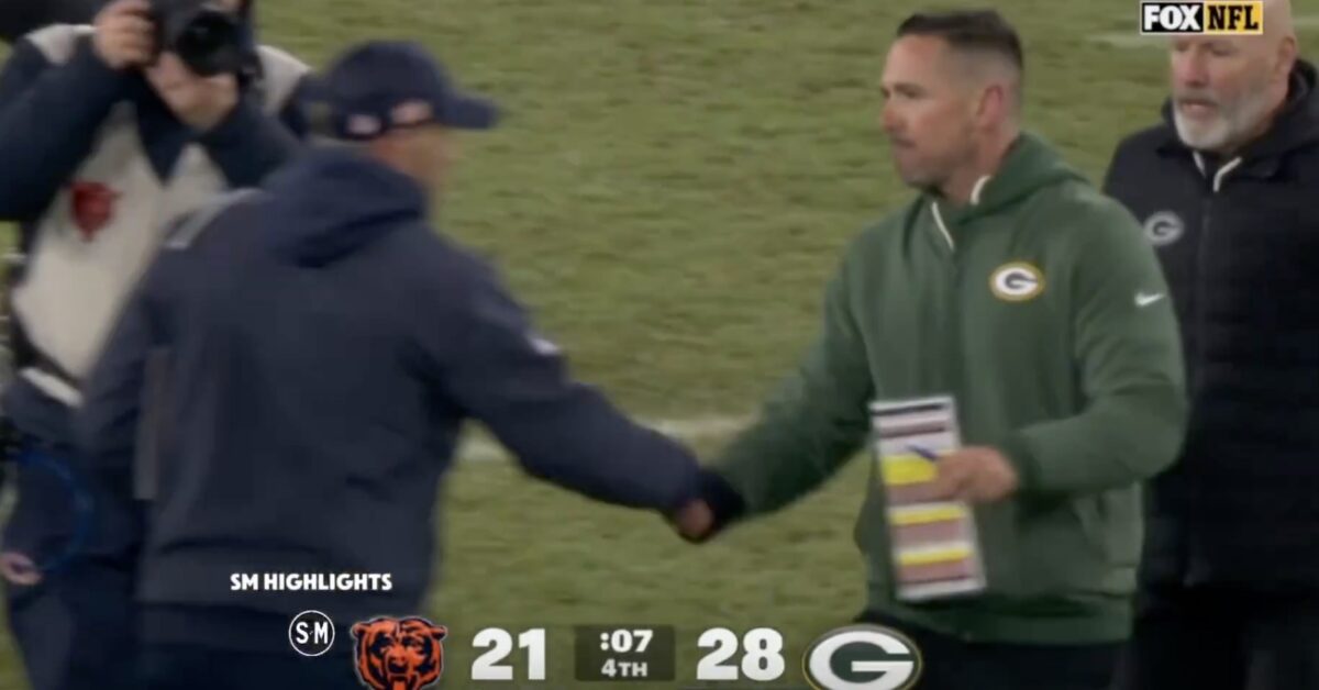 Ben Johnson and Matt LaFleur Share an Ice-Cold Handshake After Packers ...