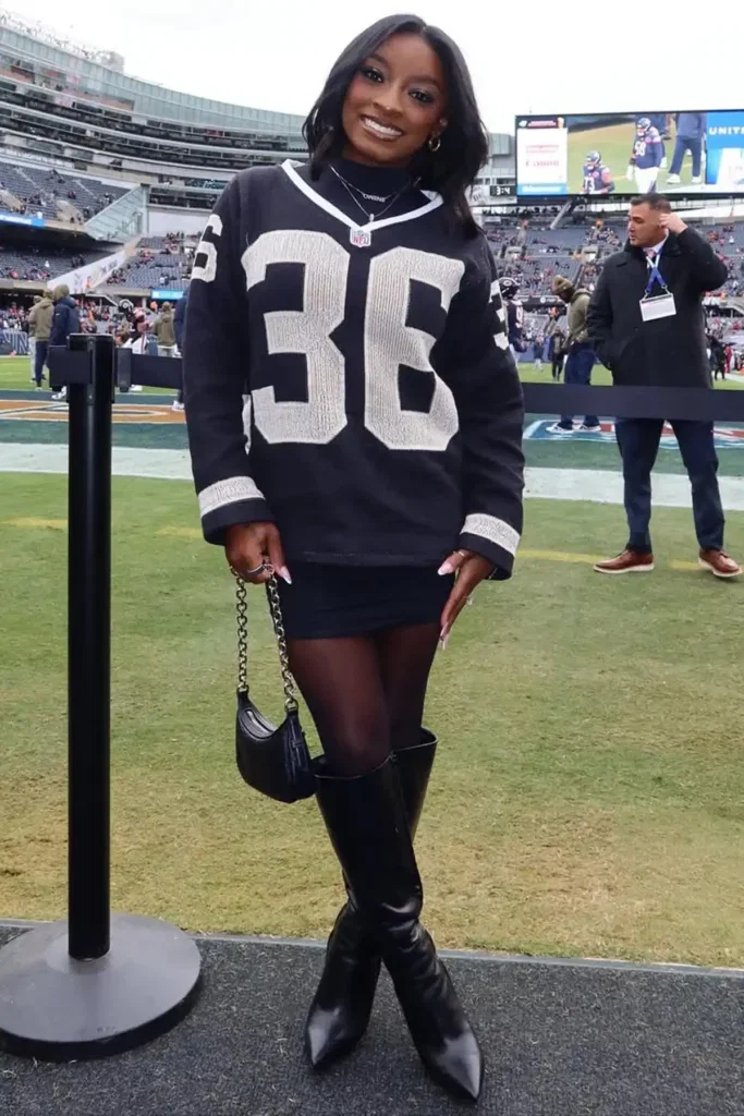 Simone Biles Shows Off Stunning Curly Hair While Cheering On Husband ...
