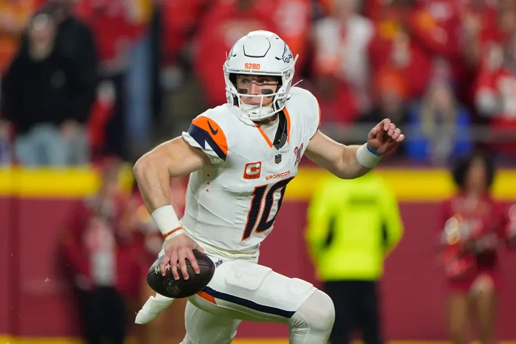 Bo Nix Feeling the Heat From Tom Brady Ahead of the Playoffs - TMSPN