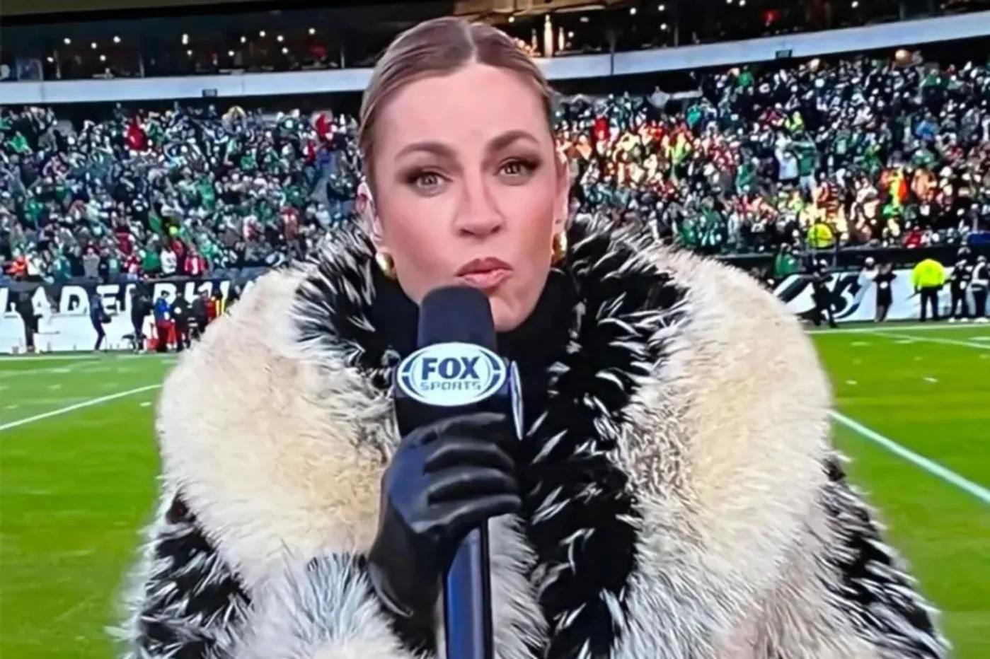 Erin Andrews Breaks Silence on Controversy Over Fur Coat Sideline Look - TMSPN