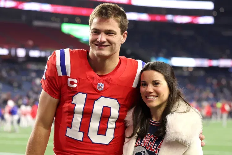 Drake Maye’s Wife Ann Turns Heads In Bold Patriots-Red Winter Look ...