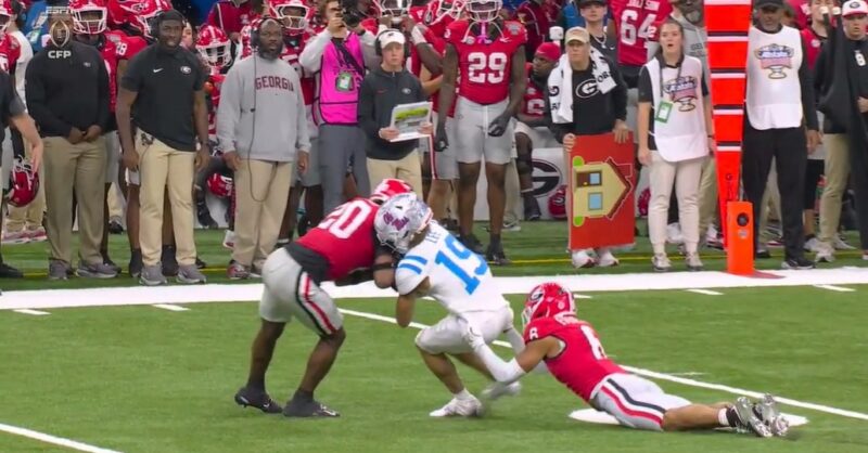 Georgia DB Ejected After Controversial Hit in Sugar Bowl Raises ...