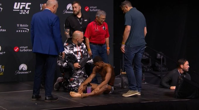 Fighter Hospitalized After Frightening Collapse Moments After Weigh-In ...
