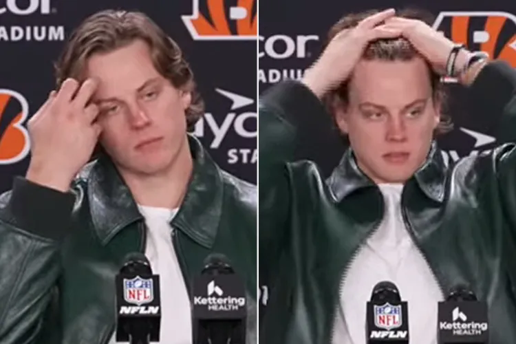 Watch Joe Burrow Battle His Own Hair as It Keeps Falling in His Face ...