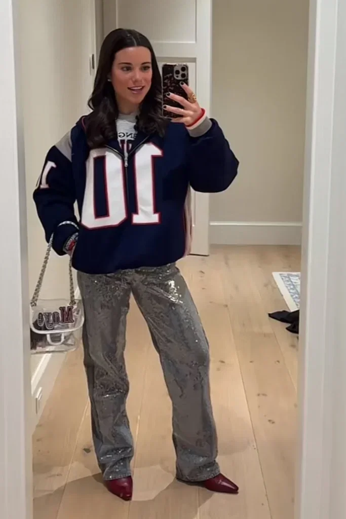Drake Maye’s Wife Ann Turns Heads In Bold Patriots-Red Winter Look ...