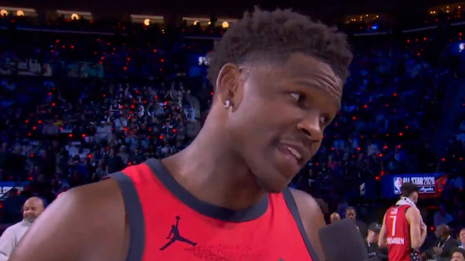 Anthony Edwards Drops NSFW Moment During All-Star Game Interview - TMSPN