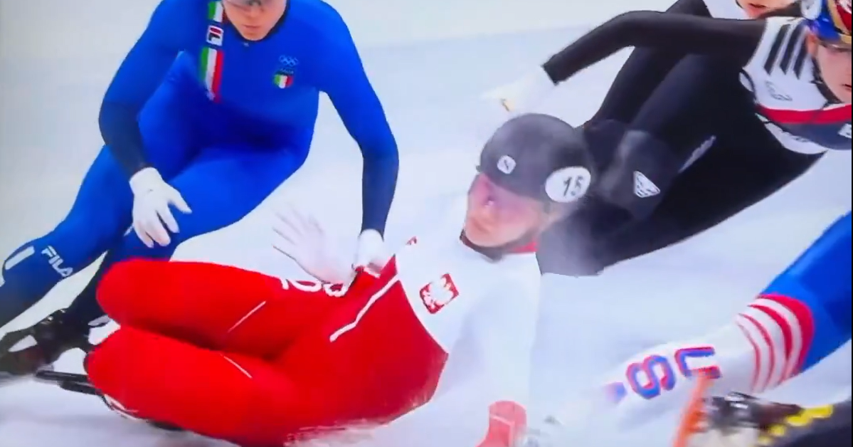 Winter Olympics Horror as Skater Suffers Severe Facial Injury Mid-Race ...