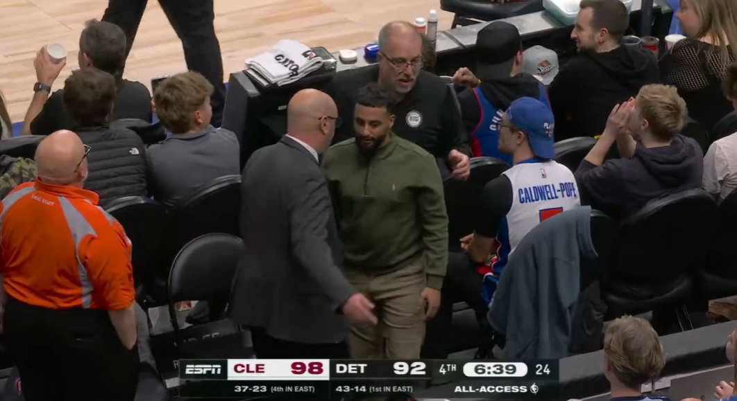 Fan Ejected After Exchange With Dennis Schroder During Detroit Pistons ...