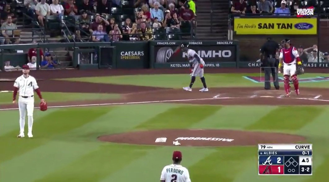 Ozzie Albies Caught Pulling Disrespectful Stunt Toward Umpire Mid-Game ...