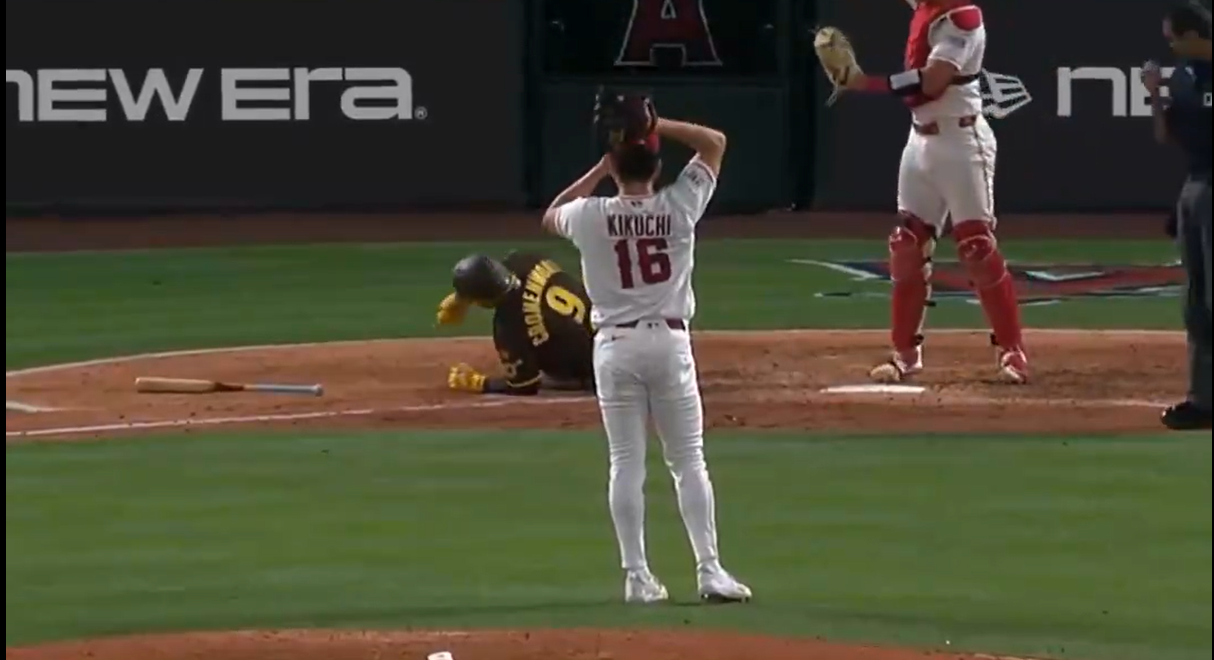 Padres Star Drilled in Face by 96 MPH Fastball in Scary Scene, Somehow ...