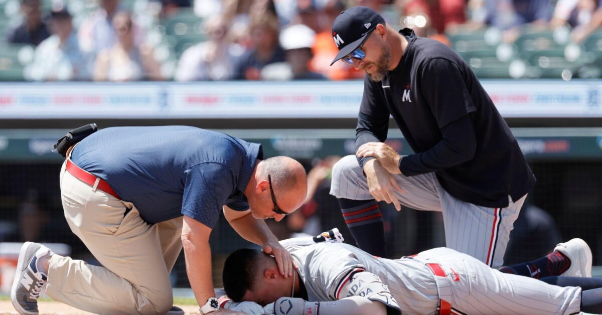 Scary Moment as Parker Meadows Suffers Concussion After Violent ...