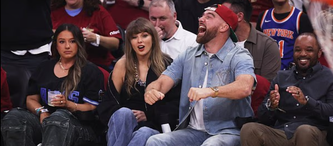 Taylor Swift Left Cringing as Rowdy Travis Kelce Chugs Beer on ...