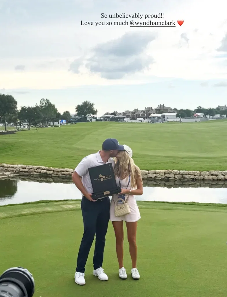 Wyndham Clark Celebrates Emotional PGA Tour Victory With Kiss From ...