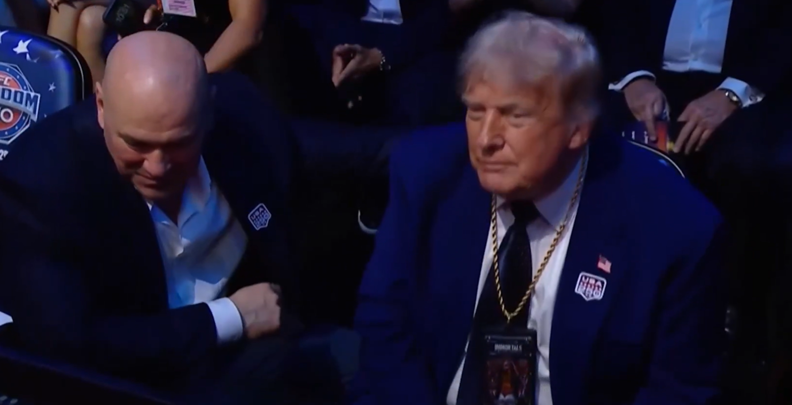 New Video Appears to Show Trump Removing Gifted Chain Moments After ...