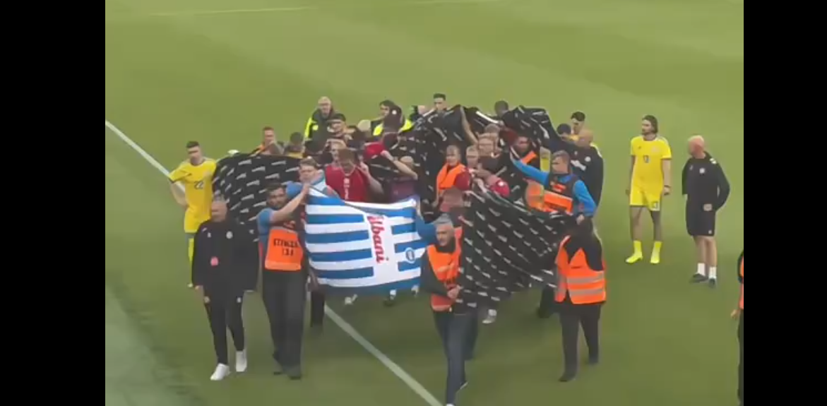 Denmark Star Collapses on Field Friendly With Ukraine is Suspended ...